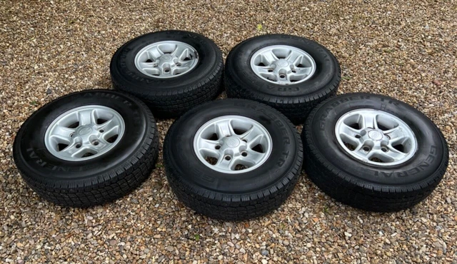 LAND ROVER DEFENDER 5x BOOST wheels General Grabber Tyres 235/85/16 *7 ...