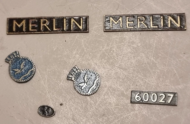 O GAUGE LNER A4 Merlin Locomotive Nameplates Guilplates £25.00 ...