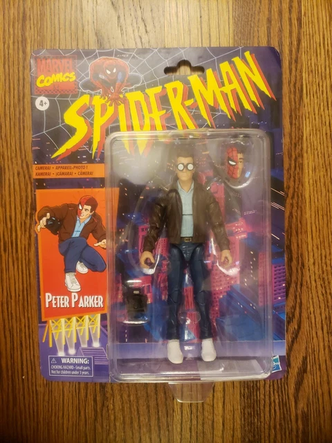 SPIDER-MAN RETRO MARVEL Legends Peter Parker 6-inch Action Figure ...