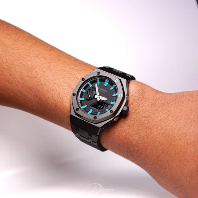 CUSTOM CASIOAK GA2100 Watch G-Shock Casio Oak Royal AP Metal Style ...