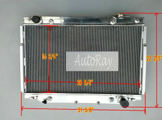 2 ROW ALUMINUM Radiator for Land cruiser 80 Series FZJ80 4.5 L6 1992 ...