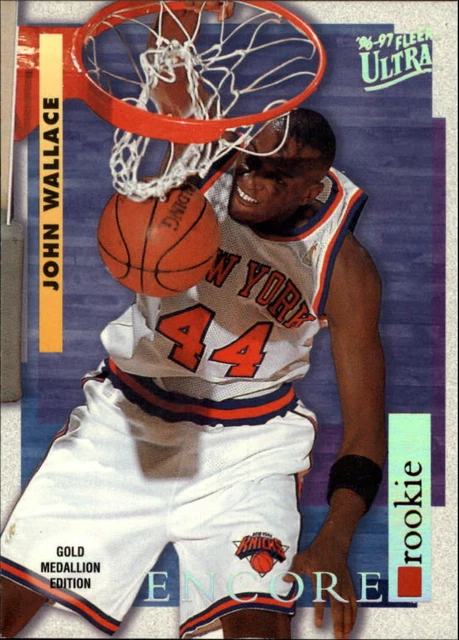 1996-97 ULTRA GOLD Medallion Knicks Basketball Card #G277 John Wallace ...