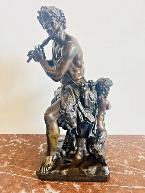 BRONZE SIGNÉ ANTOINE Coysevox (1640-1720) "Faune et satyre"- 554003 EUR ...
