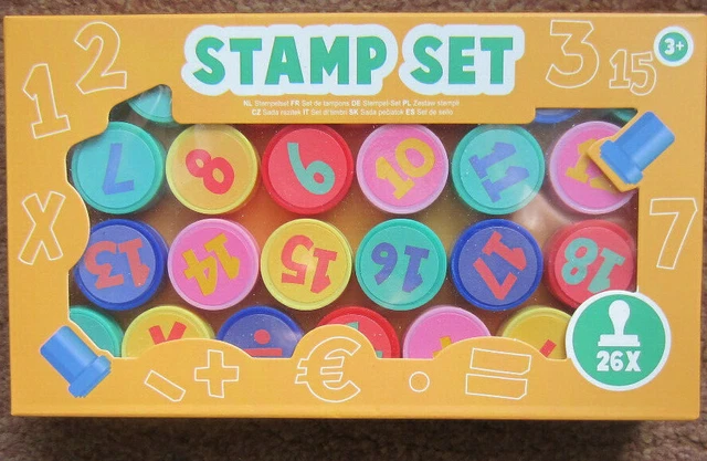 STEMPEL SET / Ziffern, Zahlen -- unbenutzt -- stamp set EUR 4,50 ...