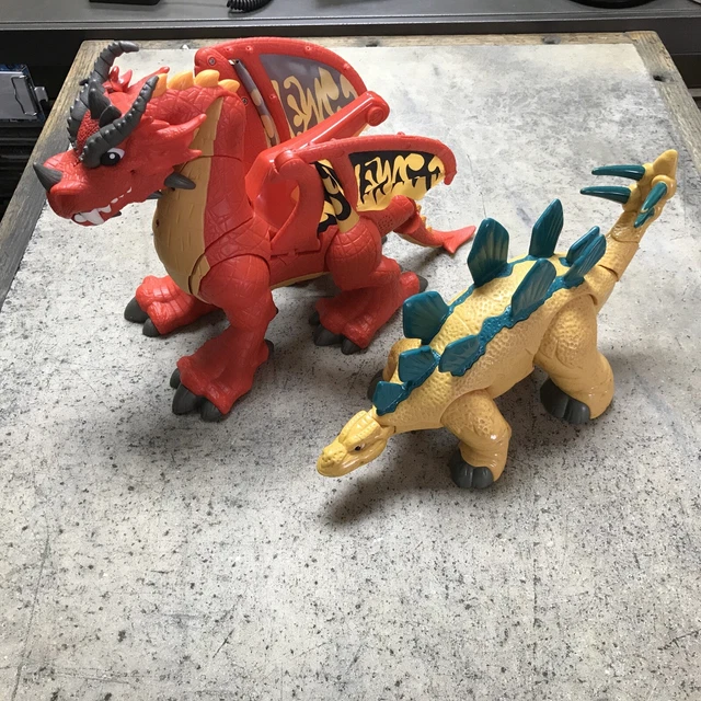 FISHER PRICE IMAGINEXT Red Winged Eagle Talon Castle Dragon With Sounds ...