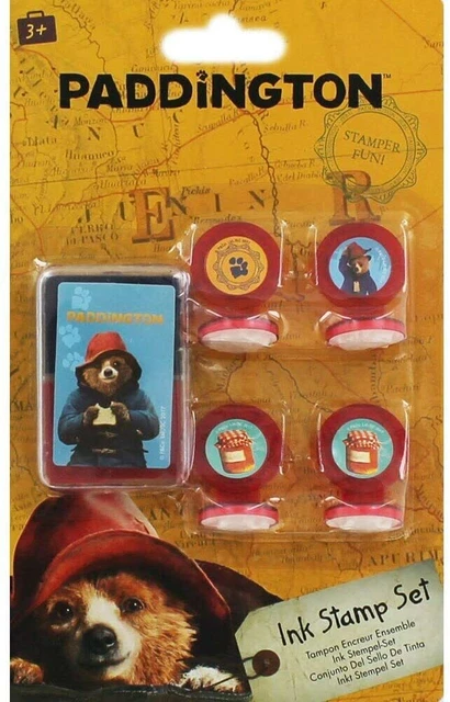 PADDINGTON BEAR INK Stamp 5 Piece Set Disney Gift Pack Ink Pads Movie £ ...