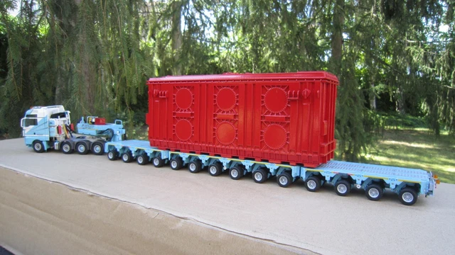 WSI 02-1176 MAN Tgx 8X4 + Semi-Remorque Intercombi Scheuerle 1X6 + 2X4 ...