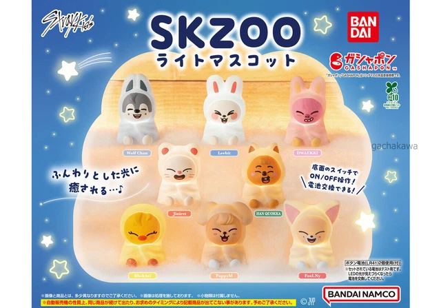 PSL STRAY KIDS SKZOO Light up Mascot GASHAPON Cápsula Juguete Japón ...
