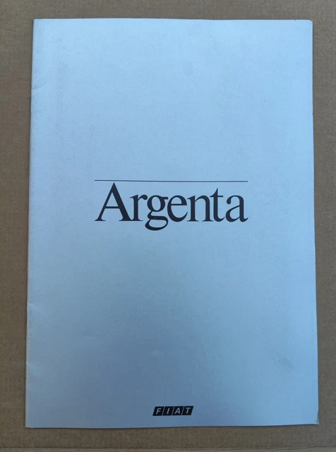 DEPLIANT BROCHURE FIAT ARGENTA 1.6 2.0 2.5 D Ammiraglia Prospekt Car ...