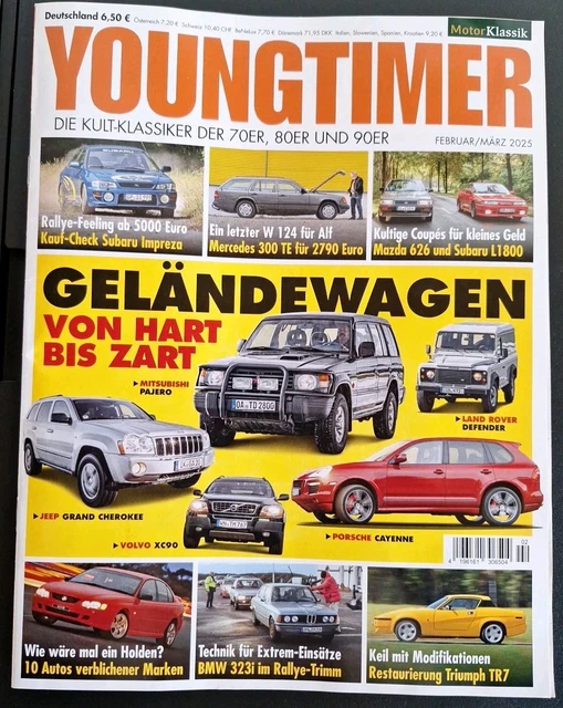 YOUNGTIMER MAGAZIN FEBRUAR/MÄRZ 2025 - 02/2025- Top Aktuell EUR 3,50 ...