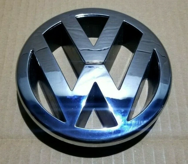VW GOLF MK5 Front Bumper Bonnet Grille Badge Chrome Vw Logo Emblem ...
