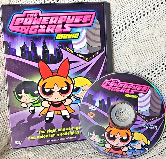 THE POWERPUFF GIRLS Movie (DVD, 2002) Cartoon Network Snap Case Disc is ...