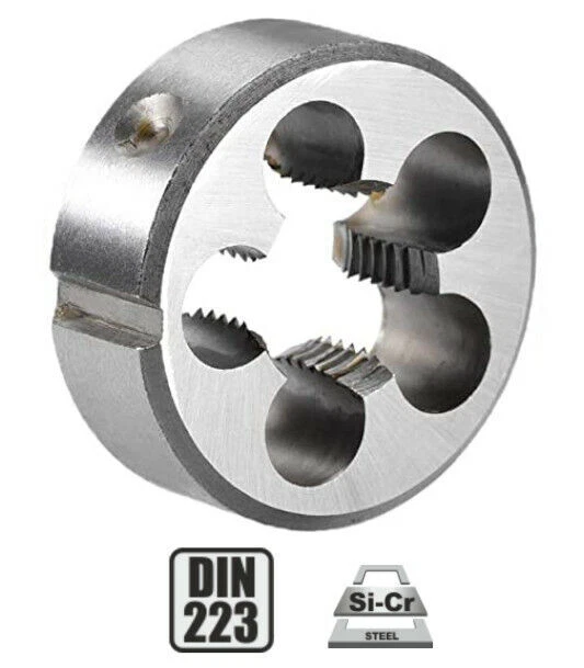 FILIÈRE À MAIN HSS pas mètrique M16 x 2 mm - Pour cage Ø 45 mm DIN223 ...