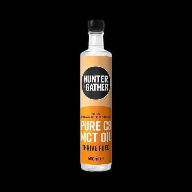 HUNTER & GATHER Pure C8 MCT Oil 500ml | Triple Steam Distilled 100% ...