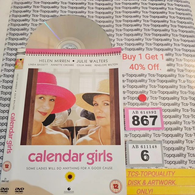 CALENDAR GIRLS DVD Disc And Art Work only Save £s Eco £1.98 - PicClick UK