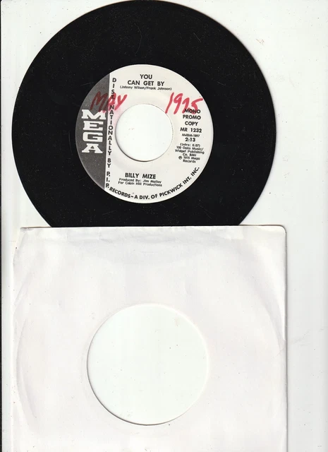 BILLY MIZE: BORN To Love Me / You Can Get By : Promo DJ seltene USA ...