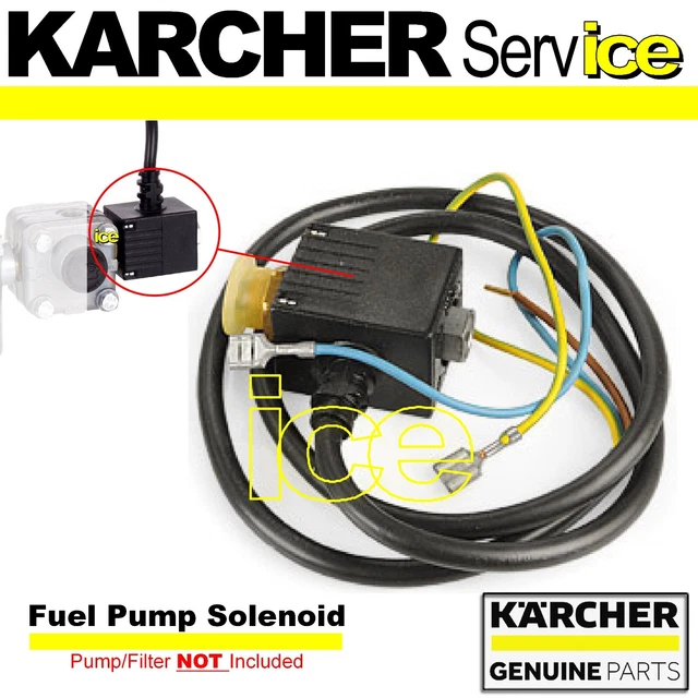 KARCHER HDS FUEL Pump Solenoid Valve 220V Coil Steam Cleaner Boiler 6. ...
