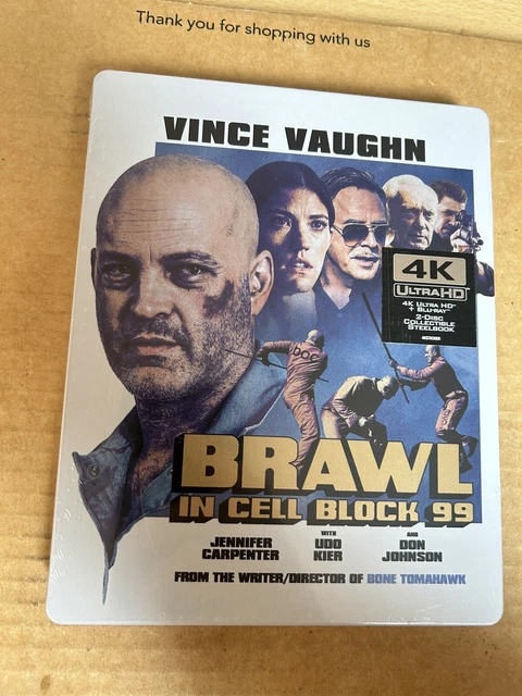 BRAWL IN CELL Block 99 4K UHD Blu Ray Steelbook NEW & SEALED Vince ...