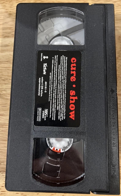 THE CURE SHOW VHS Movie Concert Music Video Robert Smith Rare New Wave ...