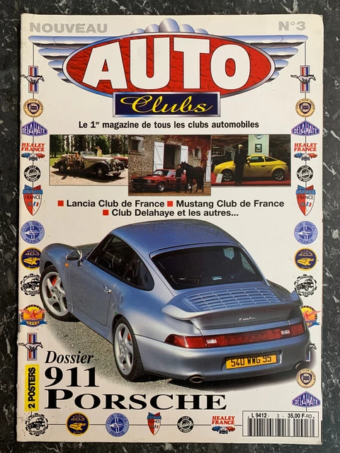 MAGAZINE AUTO CLUBS N°3 (sans poster) 911 Porsche EUR 5,00 - PicClick FR