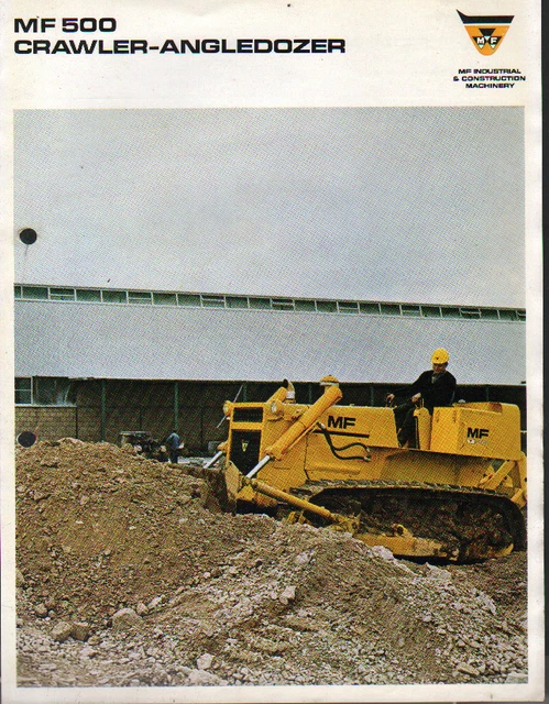 MASSEY FERGUSON &MF 500" Crawler Tractor Angledozer Brochure Leaflet £6.50 - PicClick UK