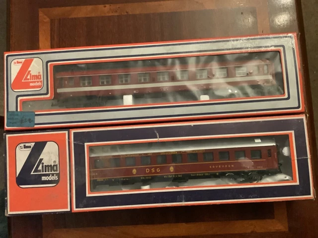 LIMA HO GAUGE - X2 COACHES, Boxed 1 DSG sleeper one sncf 1st class. £15 ...