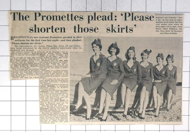 1958 BRIGHTON'S NEW Seafront Promettes, Mason,Rodrigues, Jeffs, Barth ...