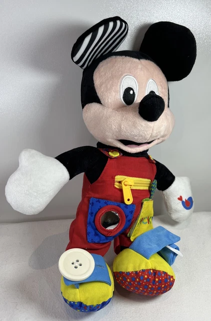 DISNEY BABY MICKEY Mouse Baby Sensory Interactive Abilities Soft Plush ...