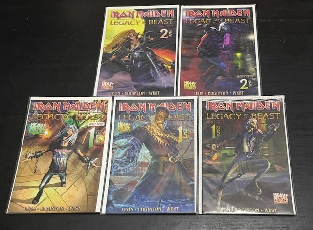 IRON MAIDEN LEGACY Of The Beast Night City 1A-C, 2B, 2C Issues; Many ...