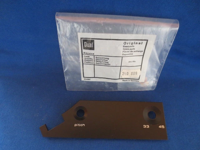 NOS DUAL TURNTABLE Cover Plate 240889 Original In Factory Parts Bag $18 ...