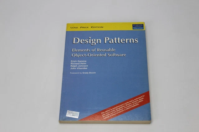 INTERNATIONAL BOOK DESIGN Patterns: Elements Of Reusable Object, BY ...