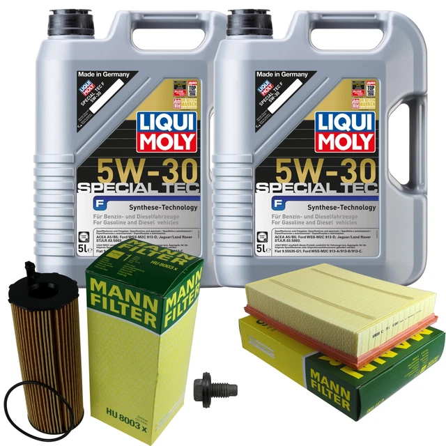 MANN INSPECTION SET 10 L LIQUI MOLY Special Tec F 5W-30 pour Land Rover Gamme EUR 164,76 ...