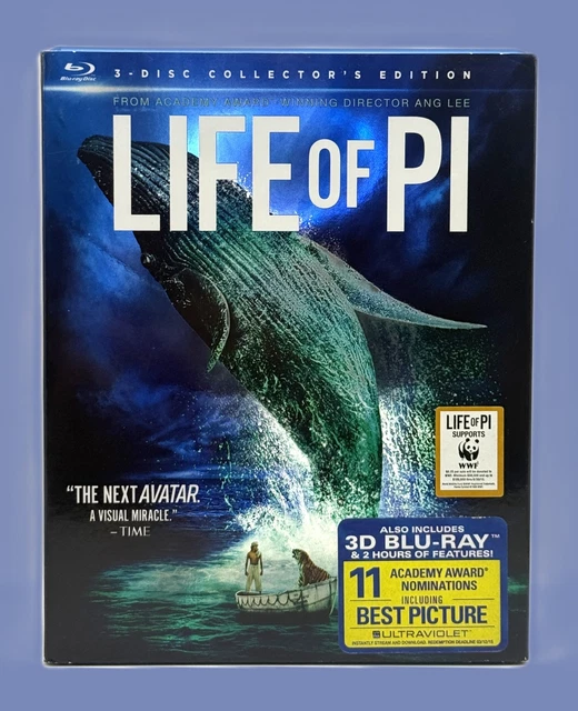 LIFE OF PI (2012) "3 Disc Collector's Edition" Bluray $10.00 - PicClick AU