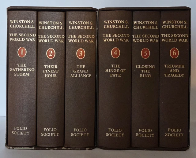 THE SECOND WORLD War - Winston Churchill - 6 Volume Set - Folio Society (#39) £125.52 - PicClick UK