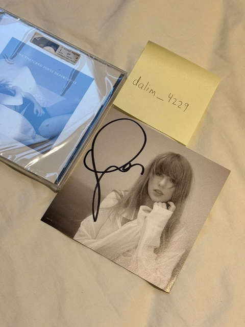 TAYLOR SWIFT SIGNED TTPD CD Tortured Poets Department + Hand Signed ...