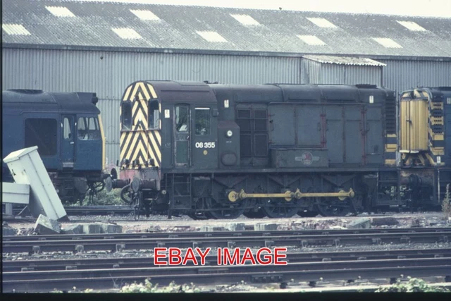 ORIGINAL 35MM SLIDE CLASS 08 SHUNTER NO 08355 AT WARRINGTON 8/76 £4.00 ...