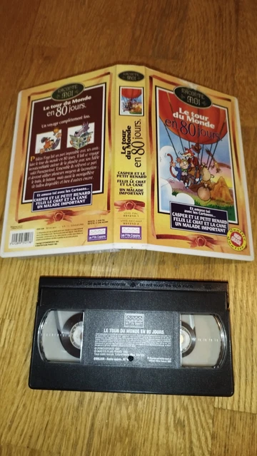 VHS DESSIN ANIMÉ Le tour du monde en 80 jours k7 video cassette Casper ...