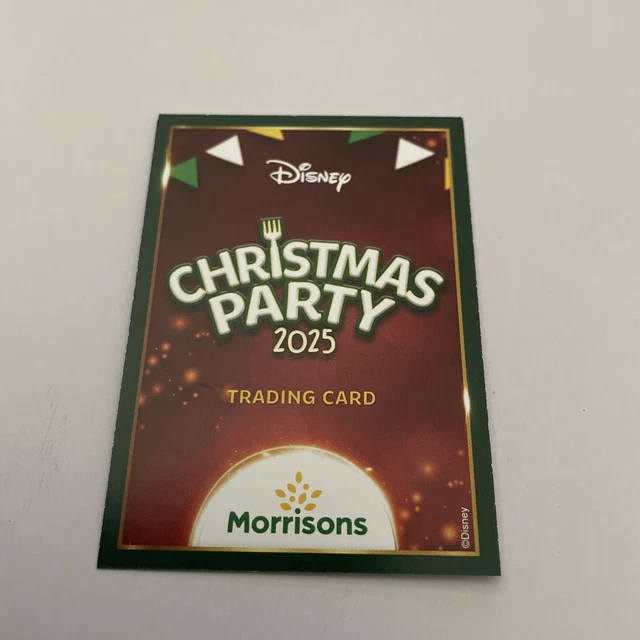 MORRISONS DISNEY CHRISTMAS Party 2025 Trading Card Stitch - Recipe Card ...
