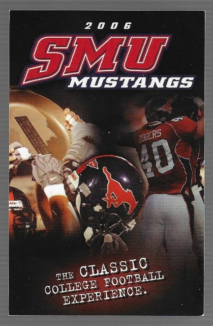 2006 SOUTHERN METHODIST University Mustangs College Football Schedule ...