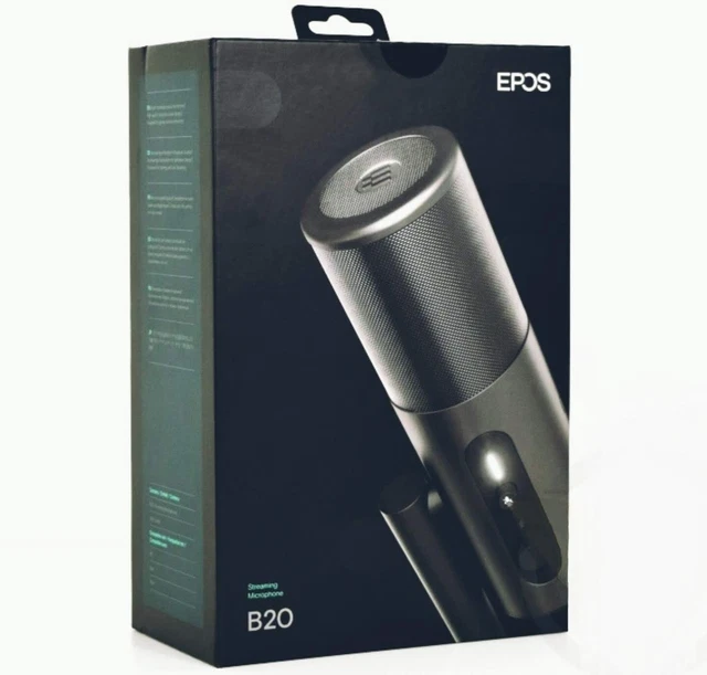 NEW EPOS B20 USB Streaming + Podcast Microphone with Stand, 4 Patterns, Controls £112.75 ...