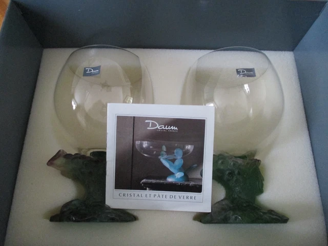 VERRE DÉGUSTATION CRISTAL DAUM série BACCHUS pied pâte de verre EUR 300 ...