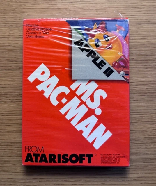 JEU MS PAC-MAN Apple II Atari Soft Apple II, Apple II+ Apple IIe, Apple ...