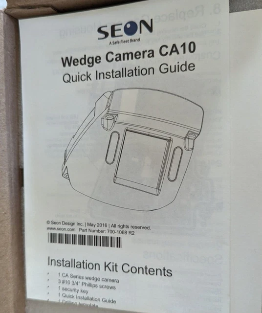 SEON CAMERA WEDGE Ca1003Ei-Outdoor $422.43 - PicClick AU