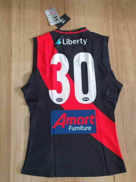 AFL ESSENDON BOMBERS 2023 BZT Home Player Issue Guernsey Jersey Jumper ...
