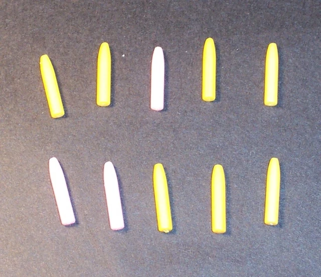 DINKY TOYS VINTAGE Original 10 Yellow Shells Missiles For Military ...