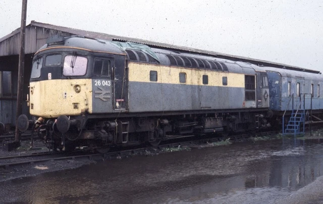 35MM SLIDE BR British Railways Diesel Loco Class 26 26043 Toddington ...