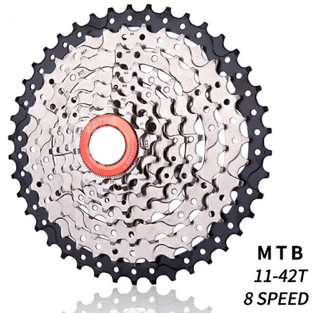 8 SPEED 8S 11-42T Cassette MTB 8v Freewheel Fit ZTTO Bicycle M410 M360 ...