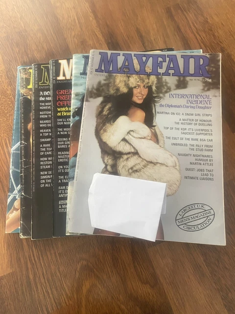 6 X MAYFAIR Magazine 1980 Vol 15 Nos. 1 2 6 8 10 11 £21.46 - PicClick UK