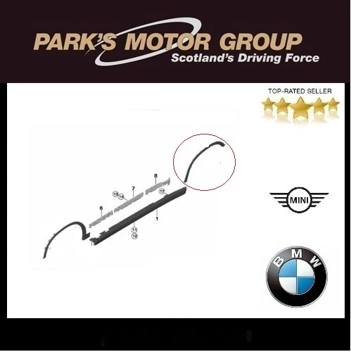 BMW GENUINE REAR Left Wheel Arch Molding Primed M Trim. X2-F39 ...