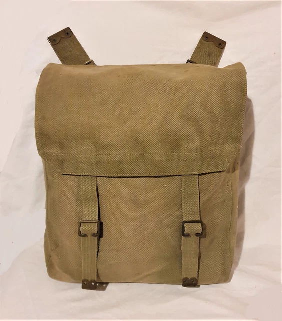 ORIGINAL WW1 BRITISH Army 1908 Pattern Webbing Haversack Small Pack ...